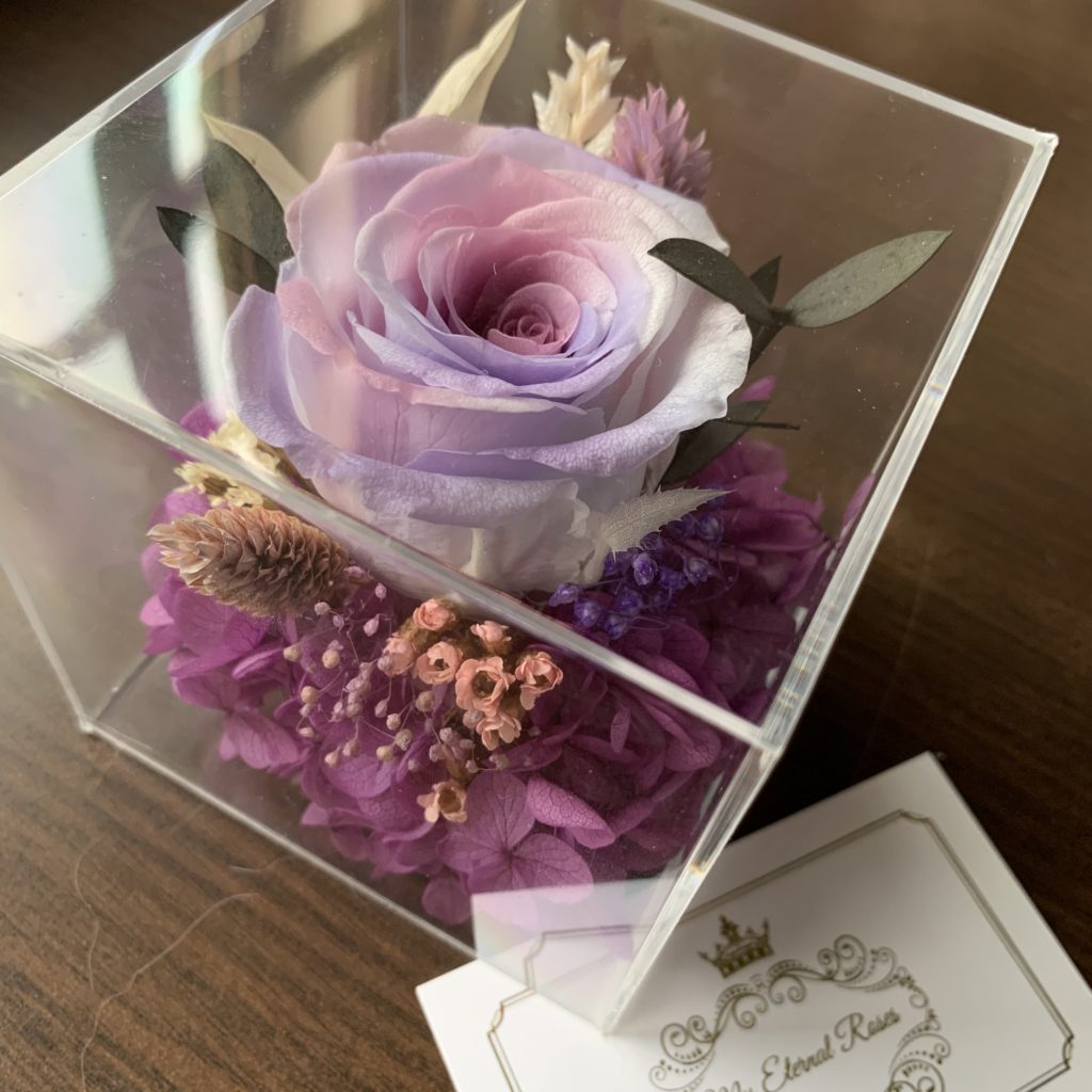 Preserved Flowers Acrylic Display