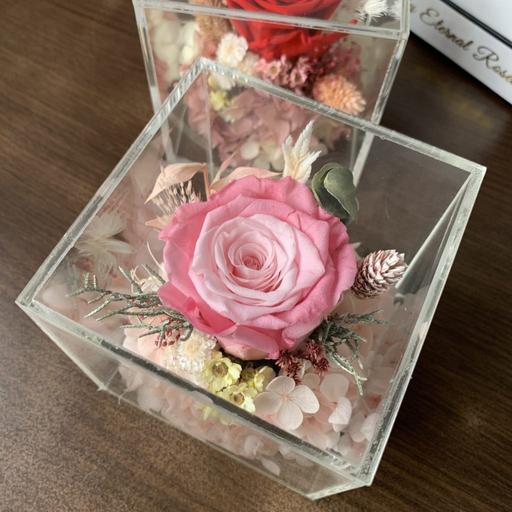 Preserved Flowers Acrylic Display